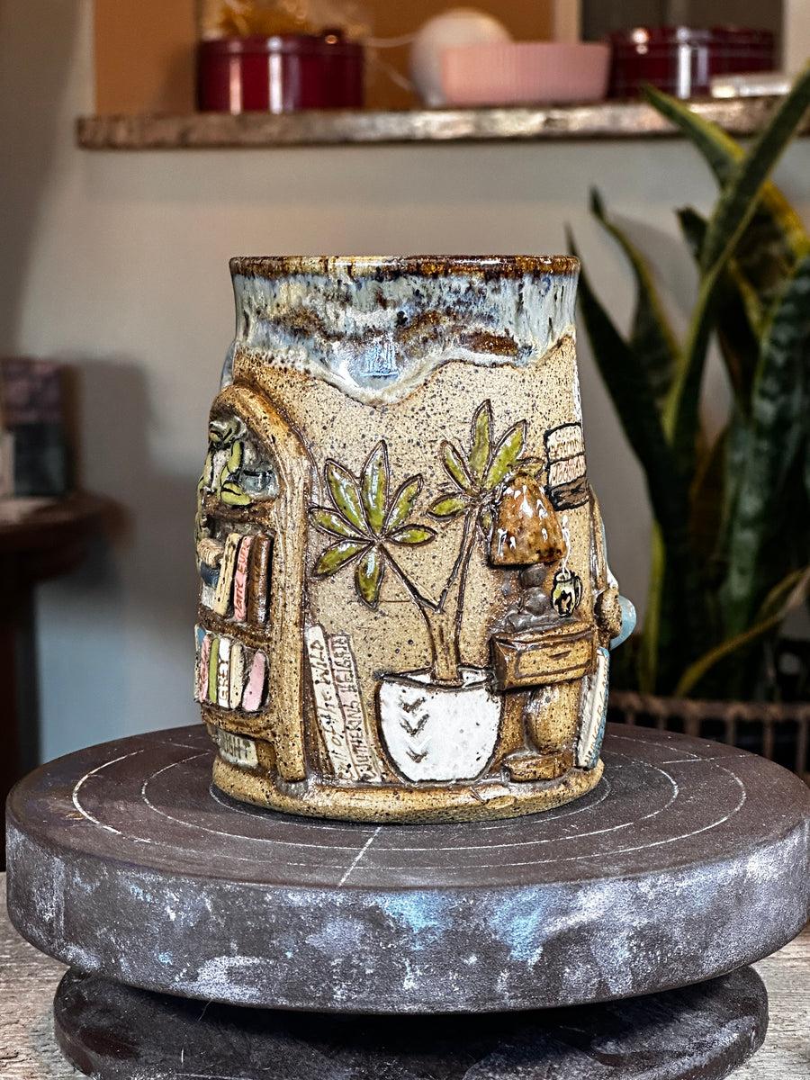 #13 Classic Titled 3D Book Stein – Mudslinging Pottery