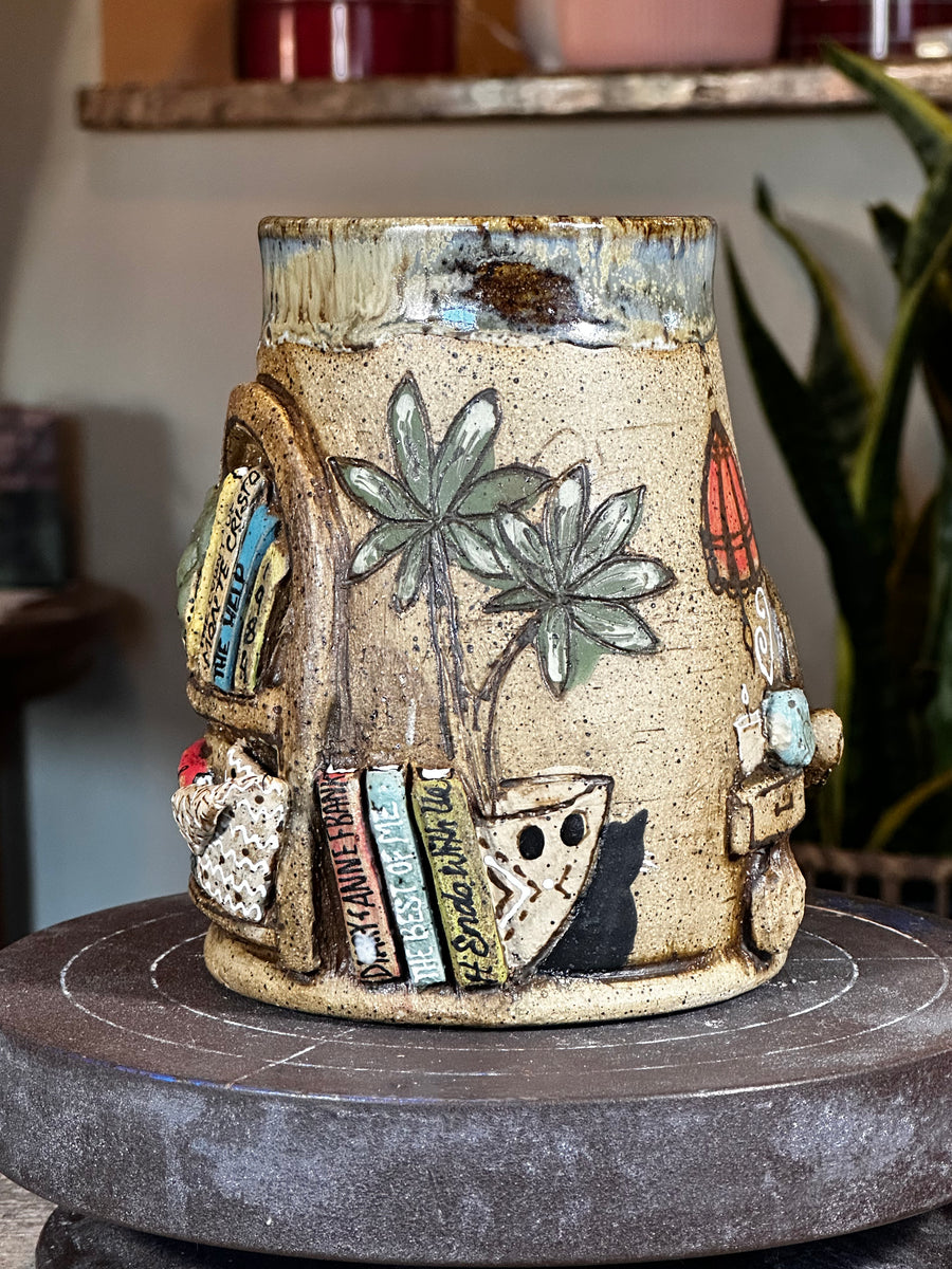 #14 Classic Titled 3D Book Stein – Mudslinging Pottery
